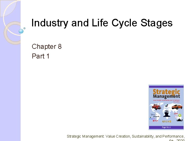 Industry and Life Cycle Stages Chapter 8 Part