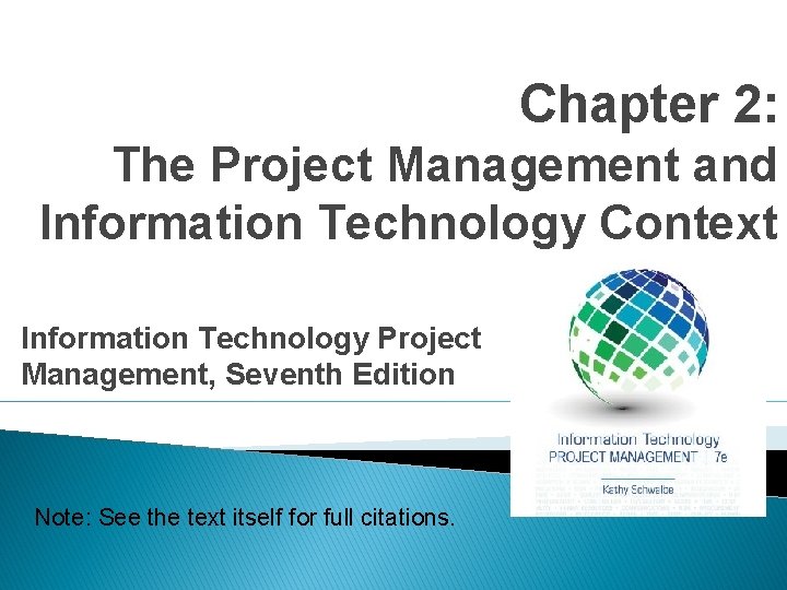 Chapter 2 The Project Management and Information Technology