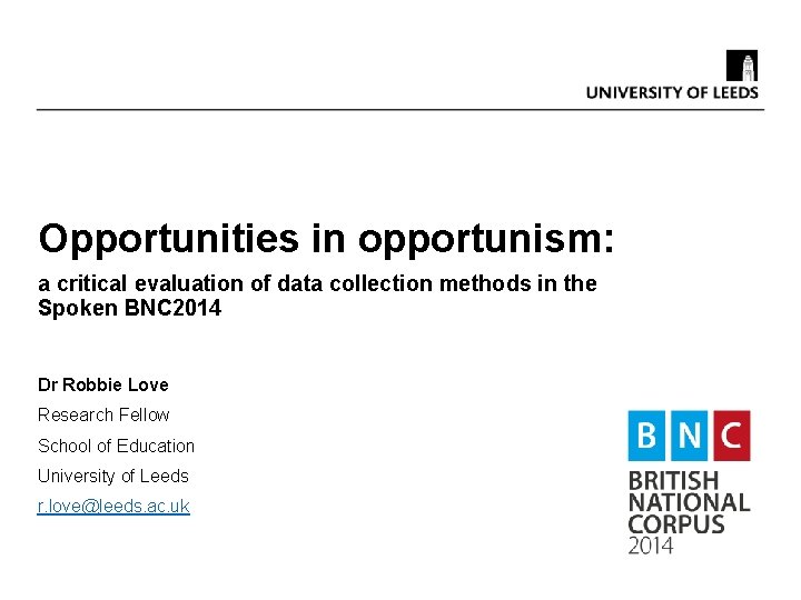 Opportunities in opportunism a critical evaluation of data