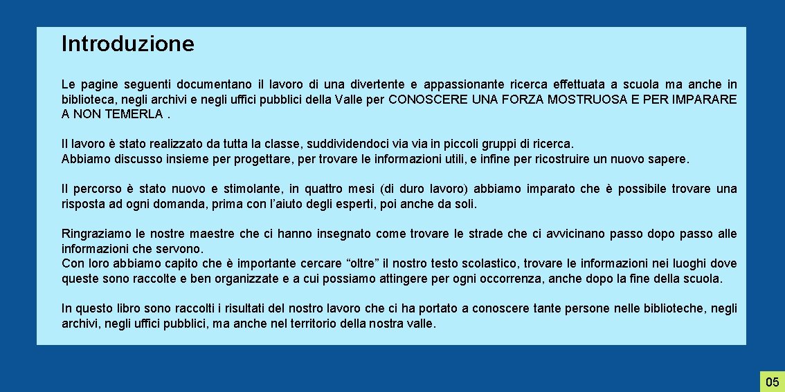 CLASSE 5 A Scuola Primaria H C Andersen