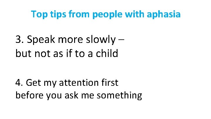 Aphasia Dysphasia Lost for Words Workshop About Aphasia