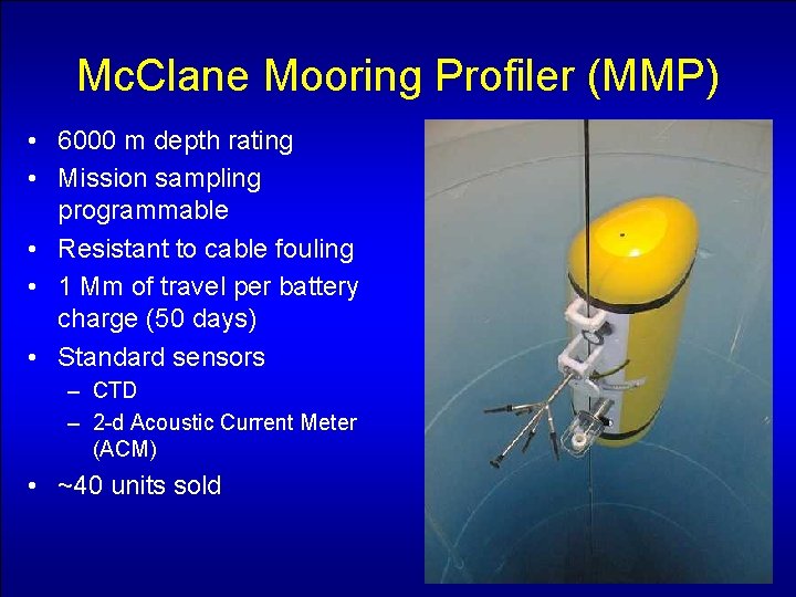 Mooring Sensor Network for Ocean Observatories Continuous Adaptive