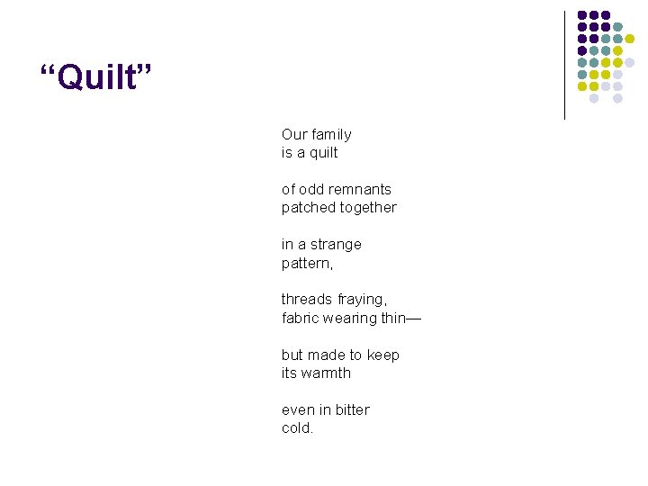 Line Breaks White Spaces 8 th Grade Poetry