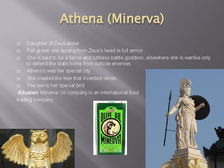 THE GODS By Melissa Cana Nikki Ortiz Zeus