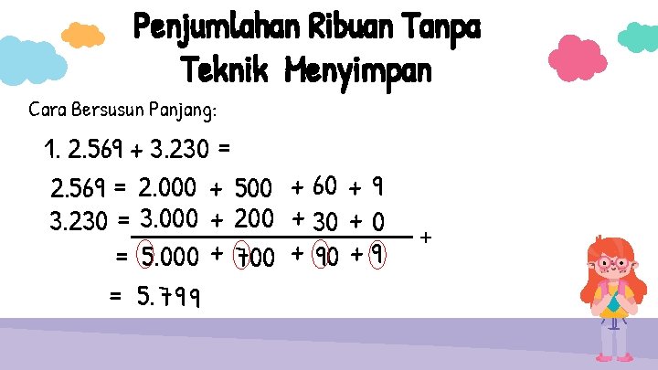 Penjumlahan Ribuan Start Penjumlahan Ribuan Tanpa Teknik Menyimpan