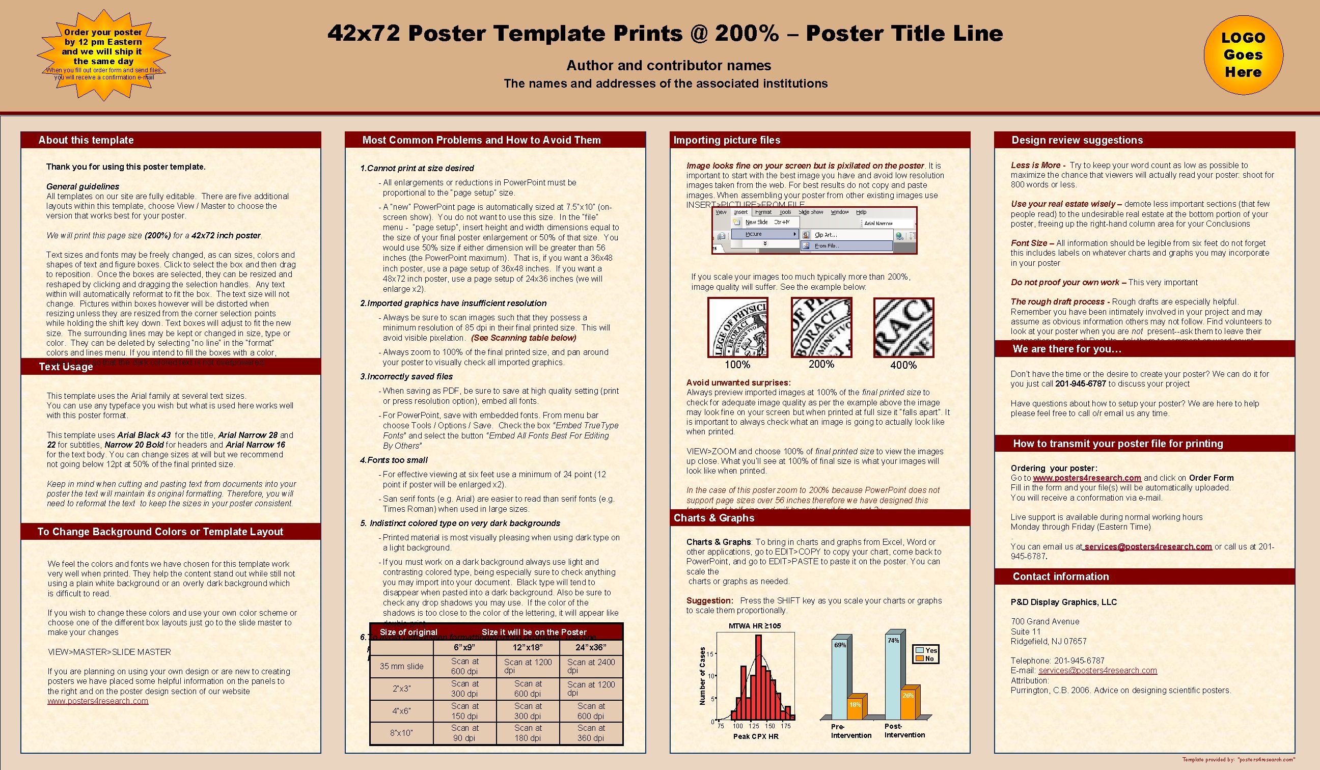 42 x 72 Poster Template Prints 200 Poster