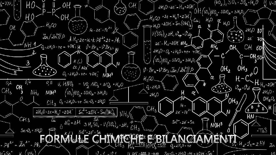 FORMULE CHIMICHE E BILANCIAMENTI La composizione delle particelle