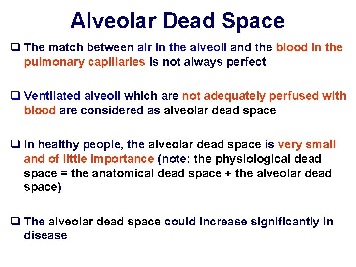 Respiratory Physiology Gas Exchange Dr Shihab Khogali Ninewells