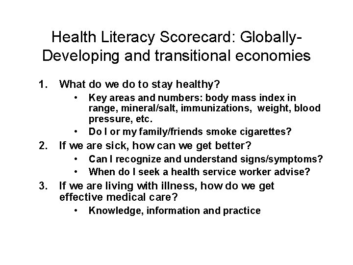 Global Health Diplomacy Advancing Health Literacy World Health