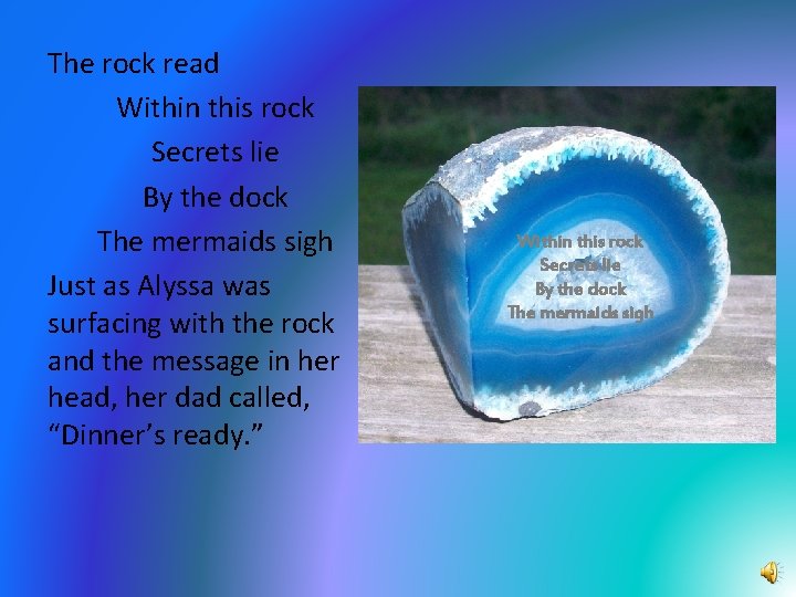 Pool Stone Story by Emma Lowery Retold by