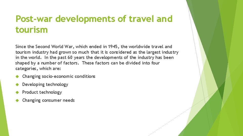 International Tourism Definition of International Tourism The international