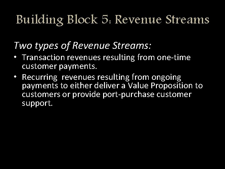 Business Model Generation IBA 555 Summer 2021 Building
