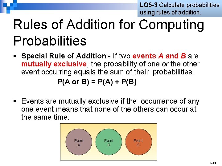A Survey of Probability Concepts Chapter 5 Copyright