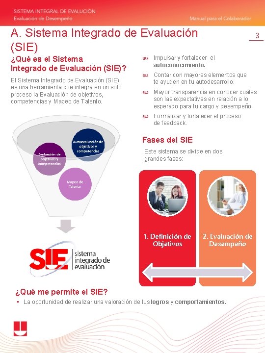 Contenido A Sistema Integrado de Evaluacin SIE 3