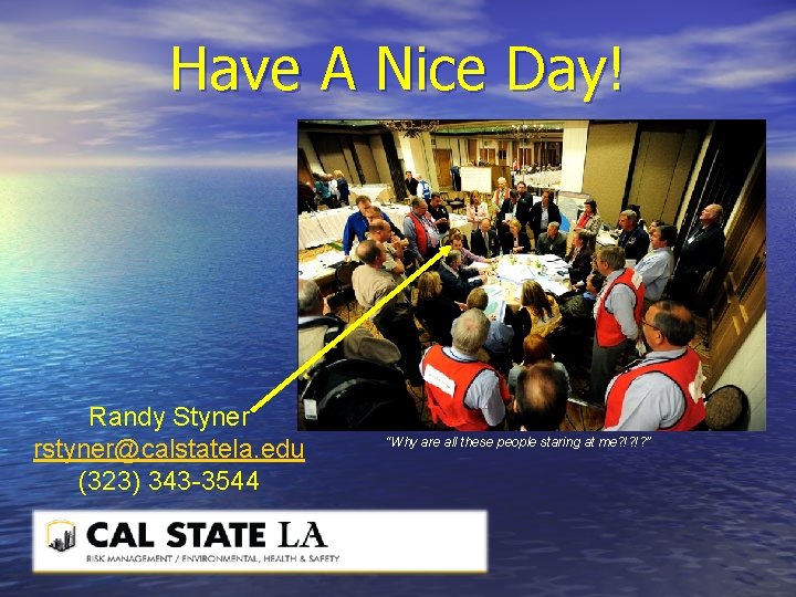 EMERGENCY PREPAREDNESS California State University Los Angeles Randy
