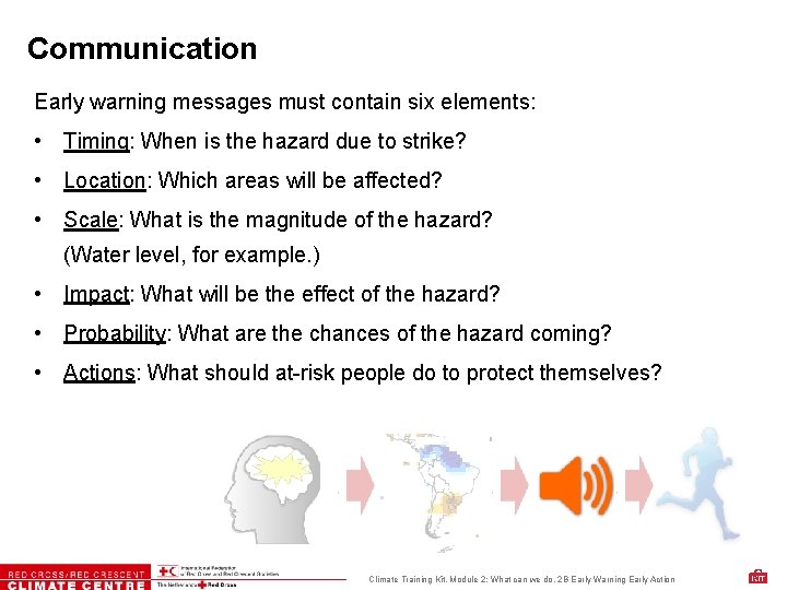 Early Warning Early Action Climate Training Kit Module