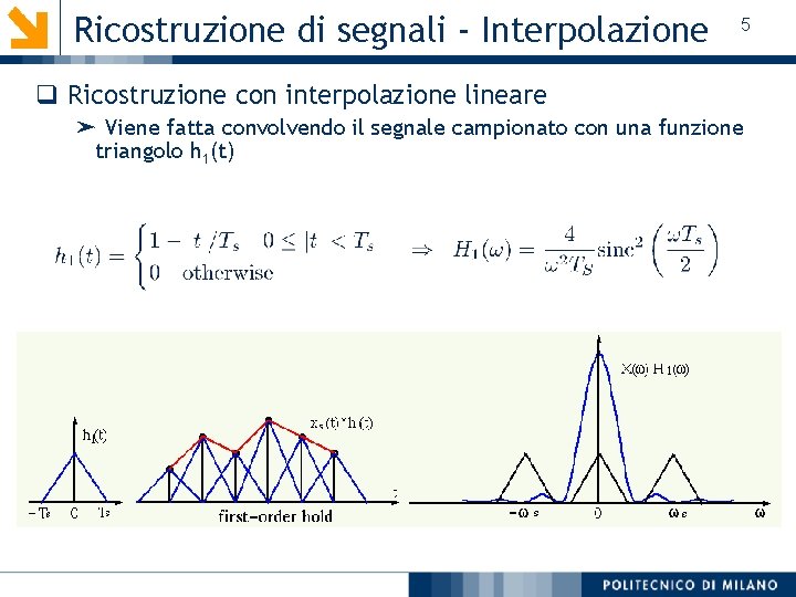 Interpolazione e zeropadding Laboratorio 4 Segnali per le