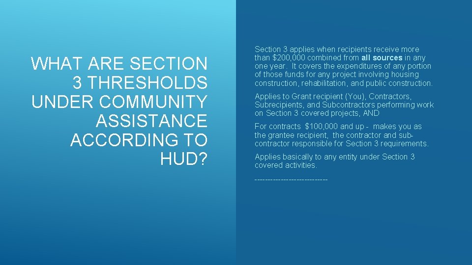BEST PRACTICES IN SECTION 3 LOCAL STRATEGIES National