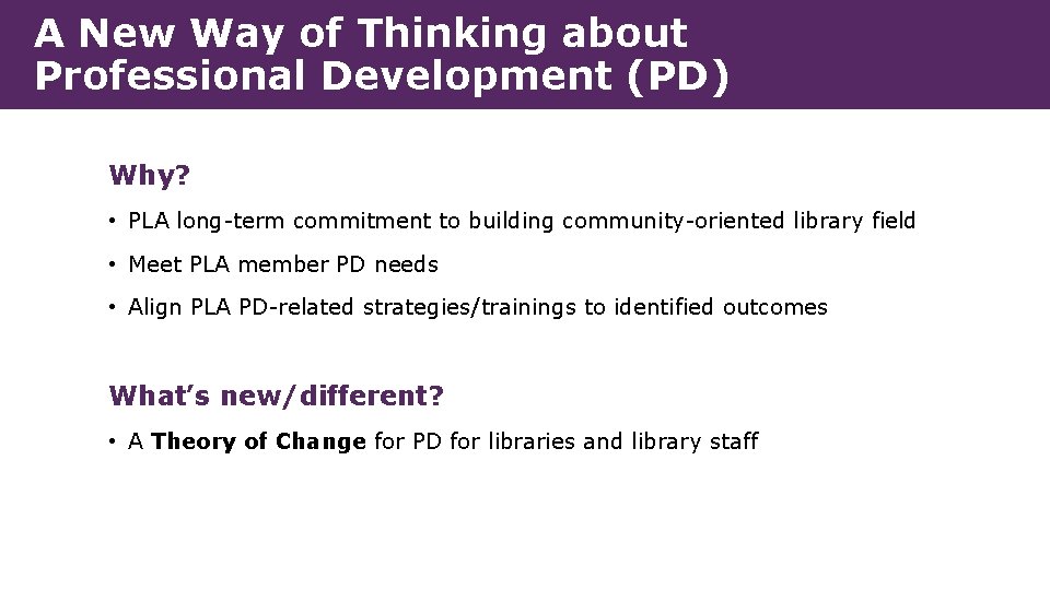 Library Staff Professional Growth Introducing a New Way