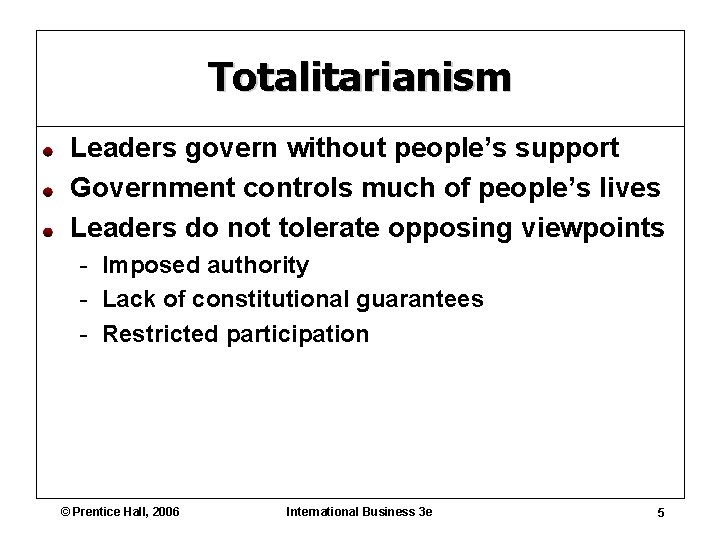 Politics and Law in Business Prentice Hall 2003