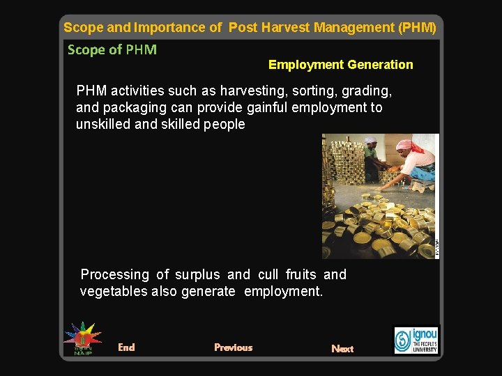 Scope and Importance of Post Harvest Management PHM