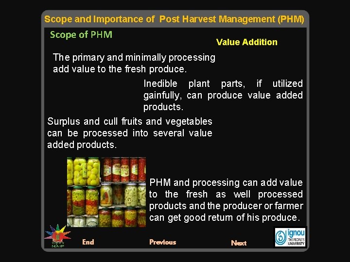 Scope and Importance of Post Harvest Management PHM