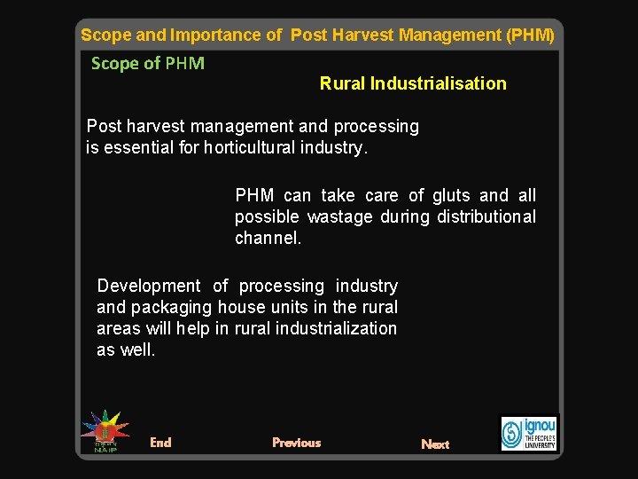 Scope And Importance Of Post Harvest Management PHM Scope And Importance Of Post Harvest Management PHM