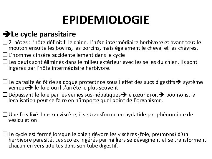 Le Kyste hydatique du foie Pr M Benkalfat