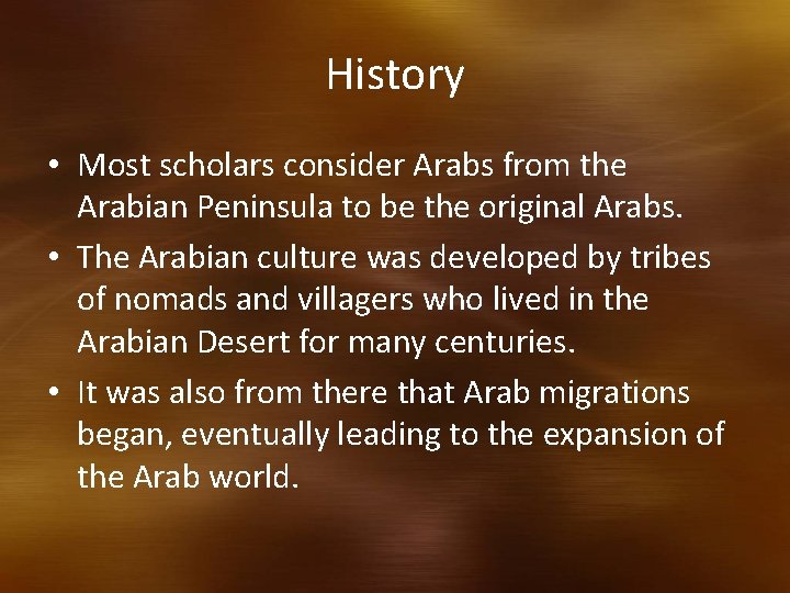Ethnic Groups Arab People There are MANY variations