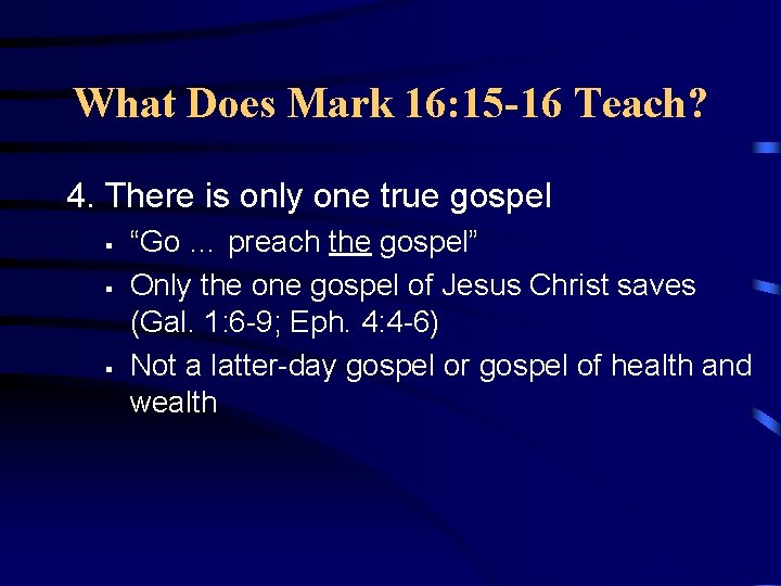 What Does Mark 16 15 16 Teach About