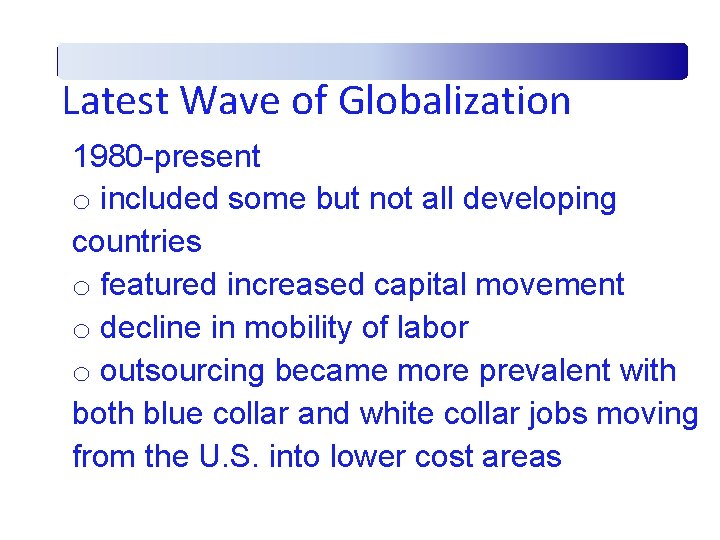 International Economy and Globalization Chapter 1 Copyright 2009