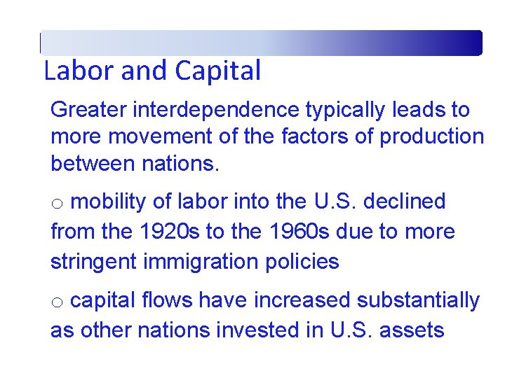 International Economy and Globalization Chapter 1 Copyright 2009