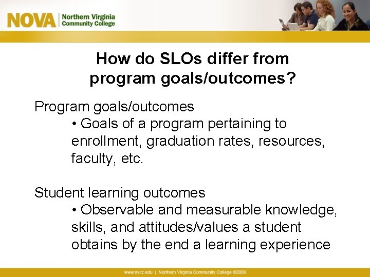 Writing And Mapping Student Learning Outcomes Dr Jennifer