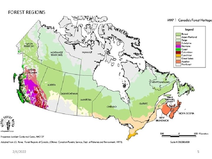 A short overview of forestry development in Canada
