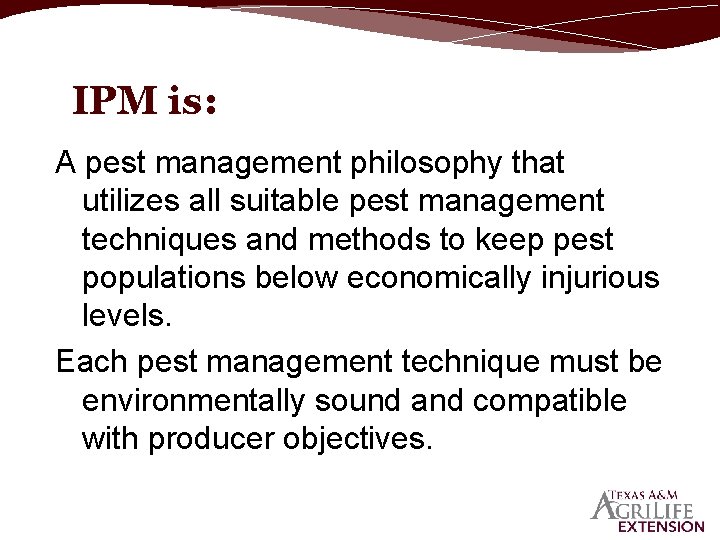 The Integrated Pest Management IPM Toolbox s l