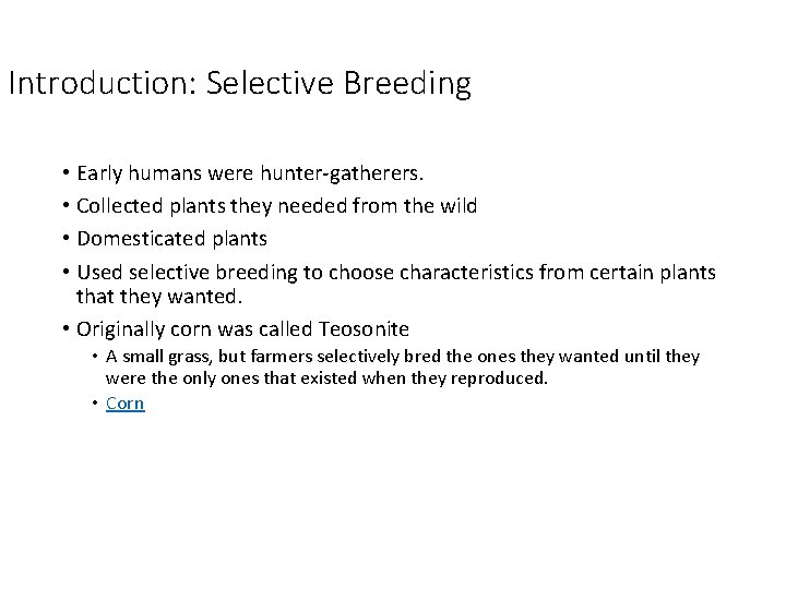 Plants for Food and Fibre Unit 2 Science