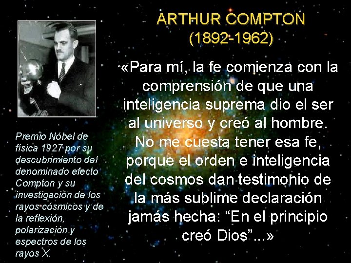 DESAFIOS carlos elsembradorgmail com ARTHUR COMPTON 1892 1962