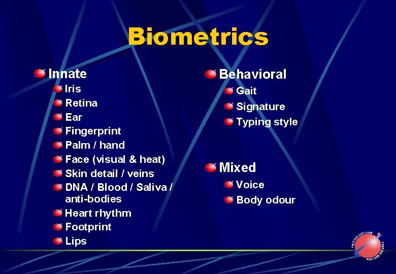 Emerging Biometric Applications Expectations and Reality in 25