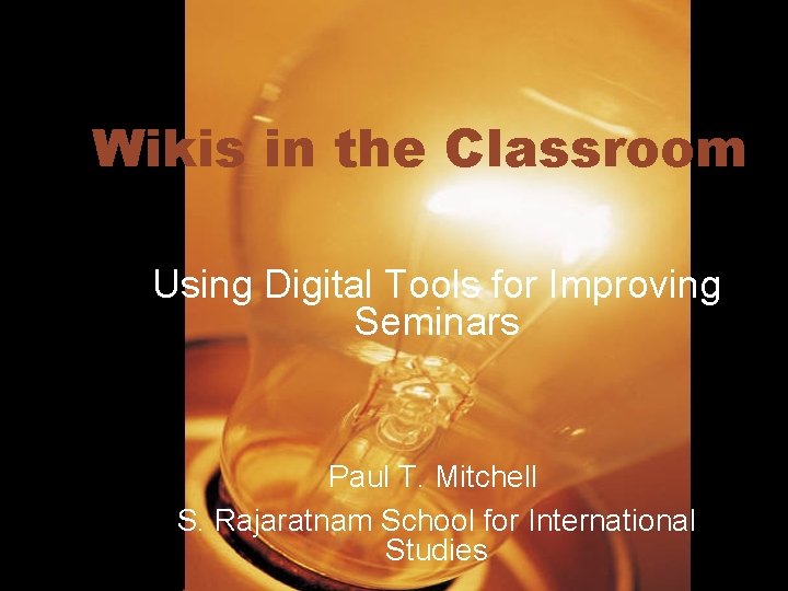 Wikis in the Classroom Using Digital Tools for