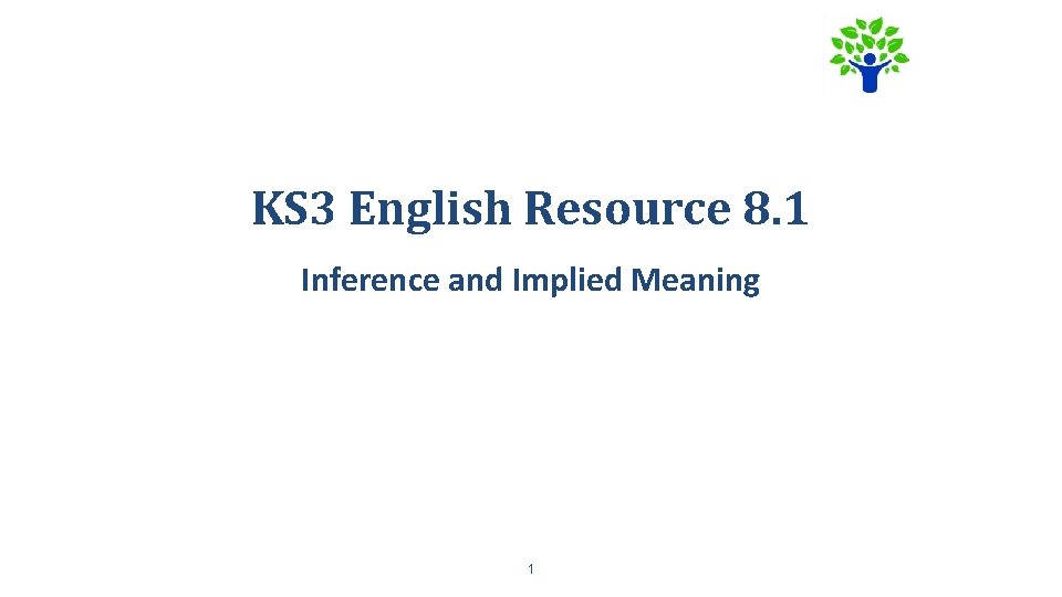KS 3 English Resource 8 1 Inference and