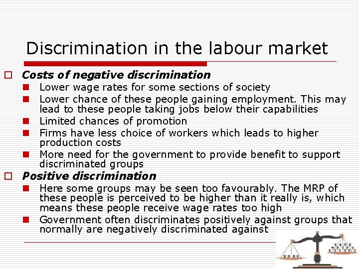 TOPIC 8 THE LABOUR MARKET WAGE DETERMINATION Wage