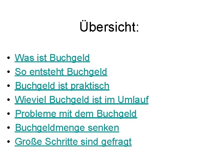 5 Buchgeld bersicht Was ist Buchgeld So entsteht