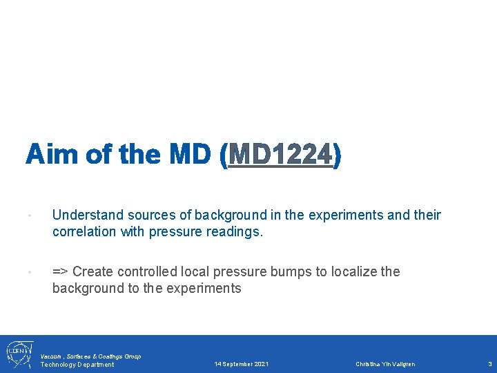 NEG cartridges to create pressure bumps for MD