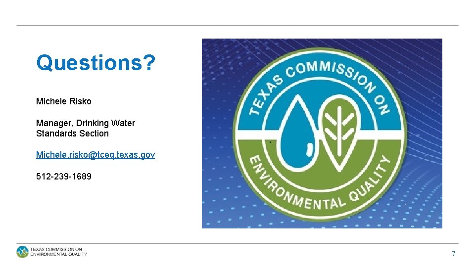 Lead and Copper Rule Revision Monitoring Plans Michele