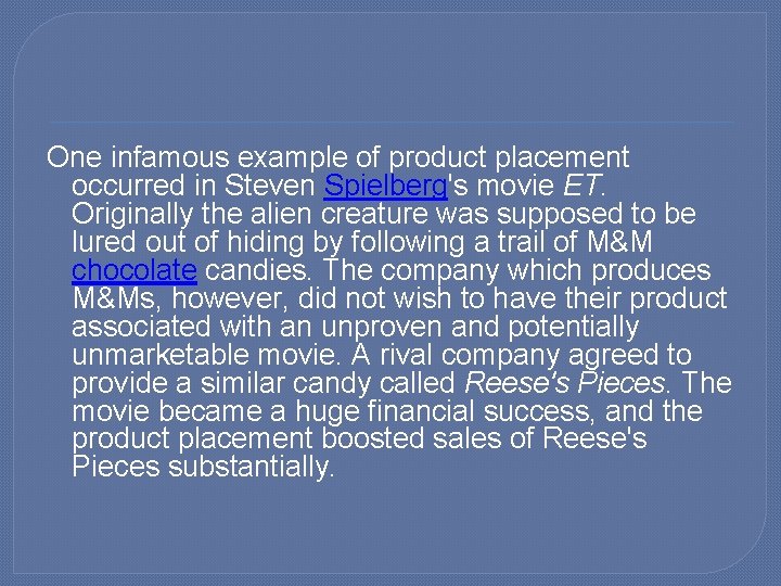 Product Placement Sports and Entertainment Marketing Product Placement