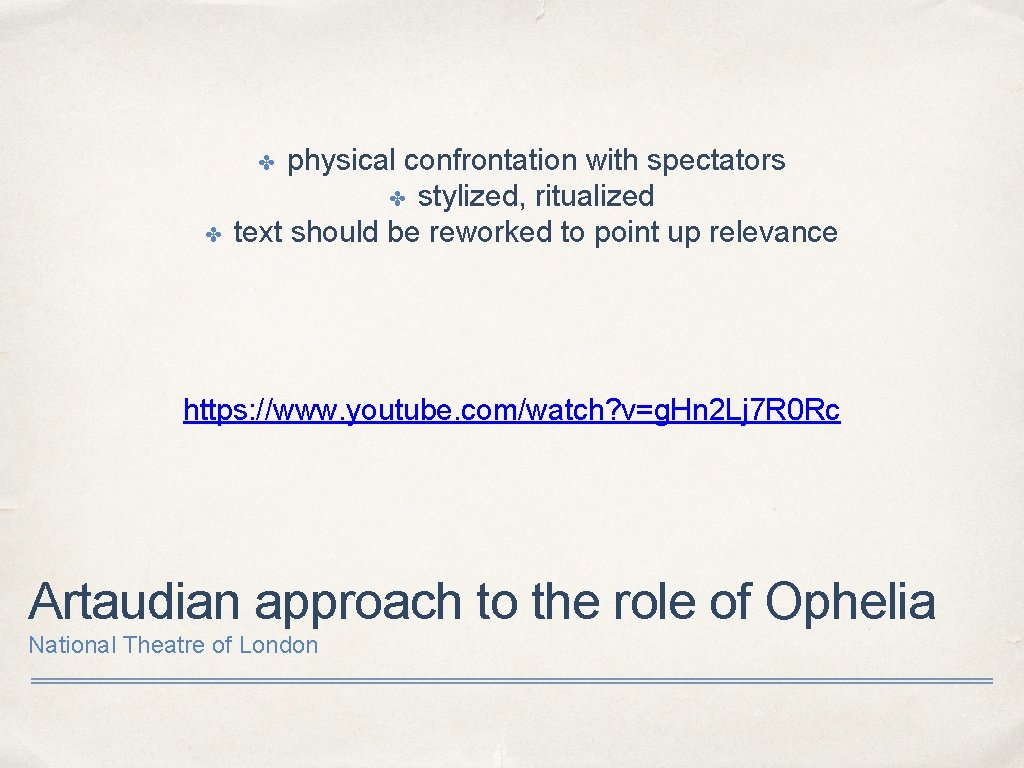 Stanislavski Artaud and Brecht three 20 th century