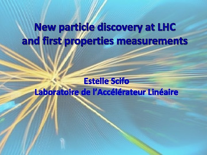 New particle discovery at LHC and first properties