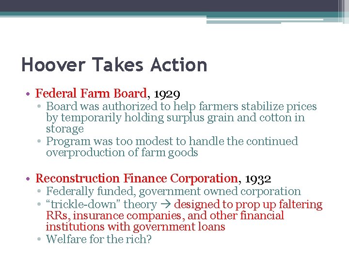 The Great Depression and New Deal 1929 1939