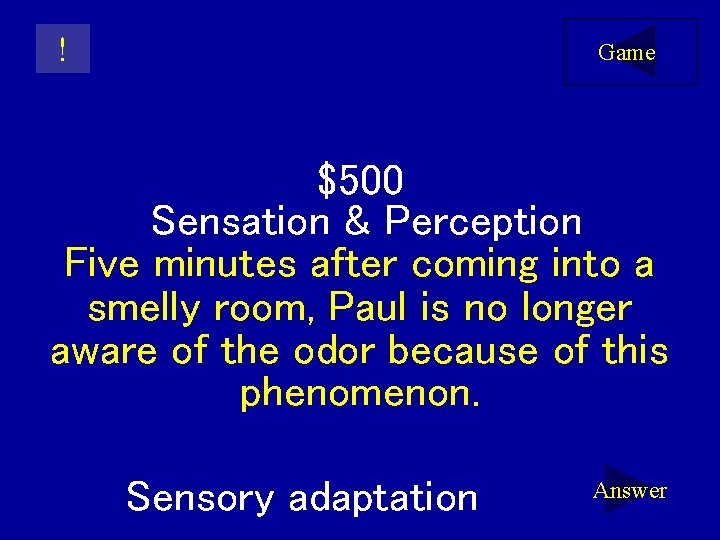 Computer Jeopardy EDUC 551 Educational Applications of Computers