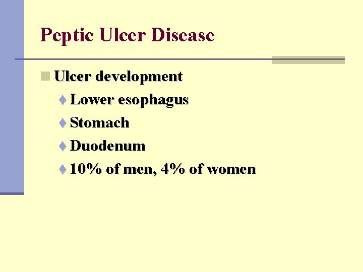 Peptic Ulcer Disease presented by Dr Tarek said